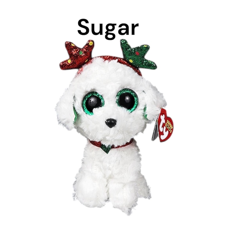 Ty Beanie Boos Holiday Christmas 6” Reindeer, Snowman, Dog, Sugar ...