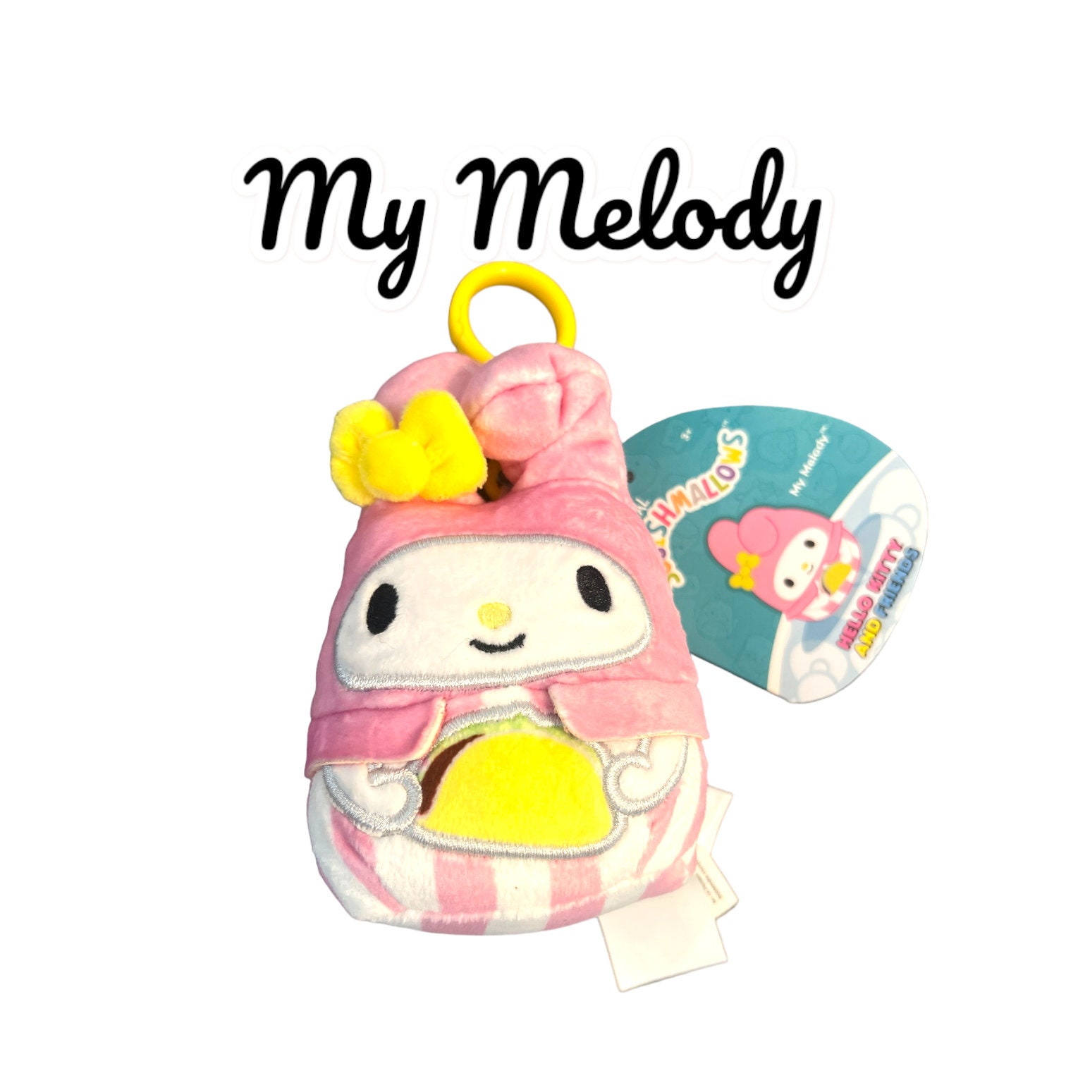 Squishmallows Hello Kitty and Friends Sanrio Key Clip My Melody - Etsy