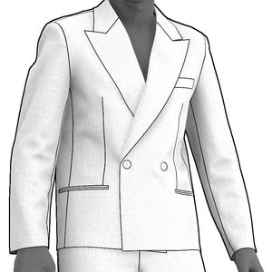 Business Bundle for Men Formal Wear Man Digital Sewing Pattern PDF ...