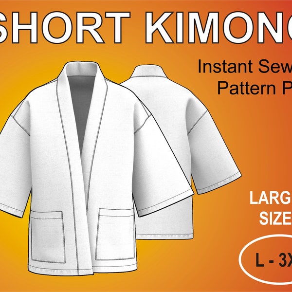 Kimono Jacket Pattern - Etsy