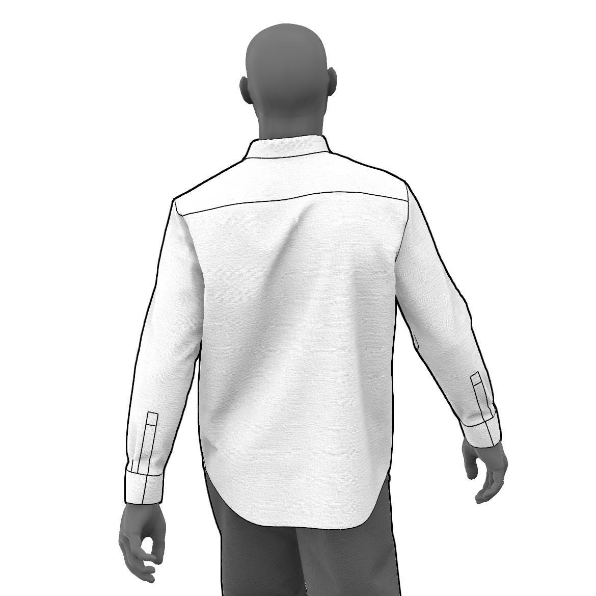 Classic Dress Shirt for Men Button up Business Formal Shirt - Larger ...