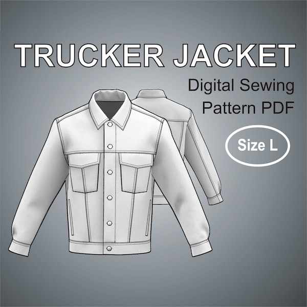 Mens Western Jacket Sewing Pattern - Etsy