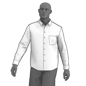 Classic Dress Shirt for Men Button up Business Formal Shirt - Medium ...