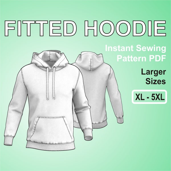 Mens Hoodie Sewing Pattern - Etsy