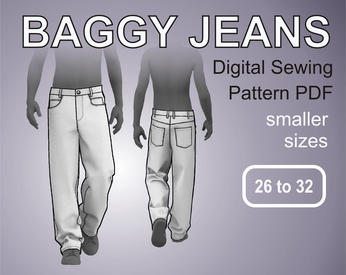 Phat Pants Wide Leg Rave Pants - Oversized Skater Baggy Jeans - Digital ...