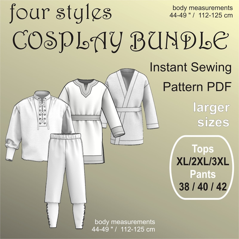 Pirate Clothing Patterns - Etsy