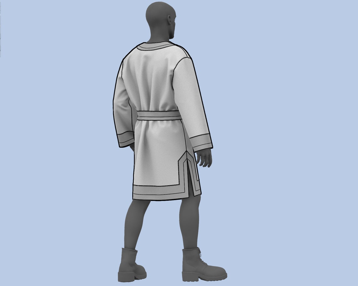 Viking Tunic Medieval Ancient Robe PDF Sewing Pattern Size - Etsy