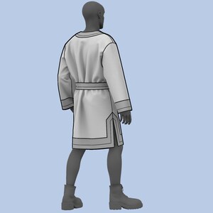 Viking Tunic - Medieval Ancient Robe - PDF Sewing Pattern Sizes M + L ...
