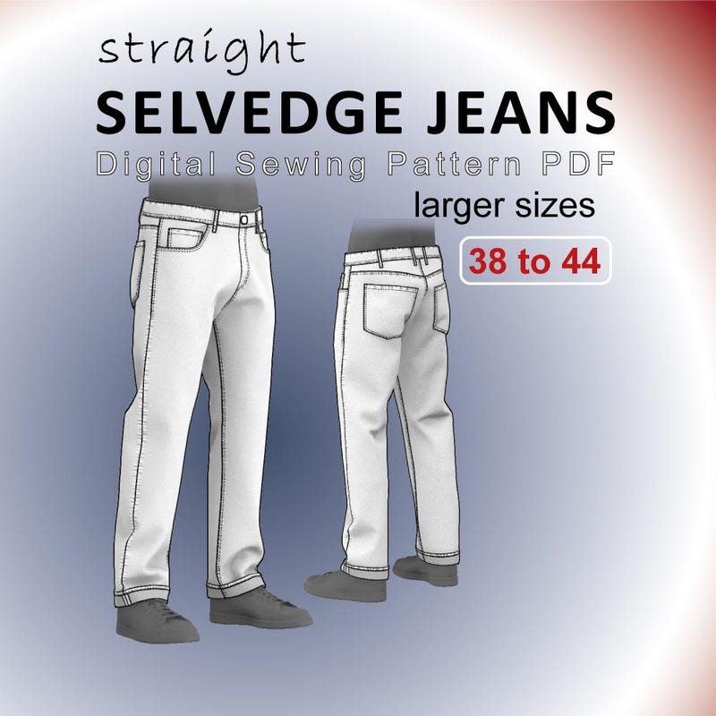 Men Selvedge Jeans 40 - Etsy