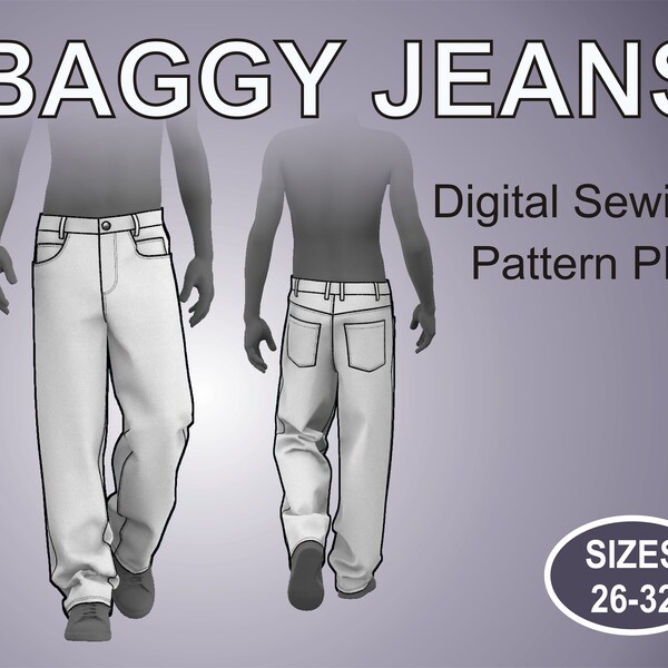 Baggy Pants Pattern - Etsy