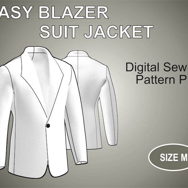 Mens Suit Pattern - Etsy