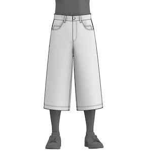 Phat Jorts Baggy Bermudas Oversized Wide Leg Skater Short Jeans ...