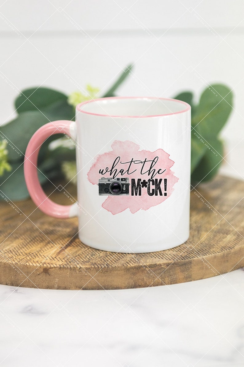 Accent Mug Mockup, Pink Rim Mug Photo, Mug Mock, Rustic Mug, Styled ...