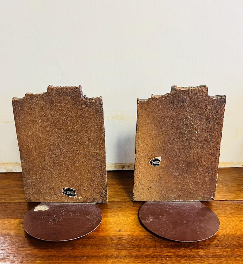 Vintage Syroco Bookends A Pair - Etsy