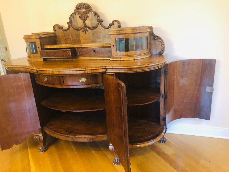 Antique Extremely Elaborate German Buffet Sideboard - Etsy