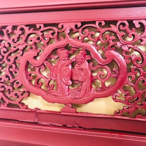 Antique Rosewood Asian Themed Carving - Etsy