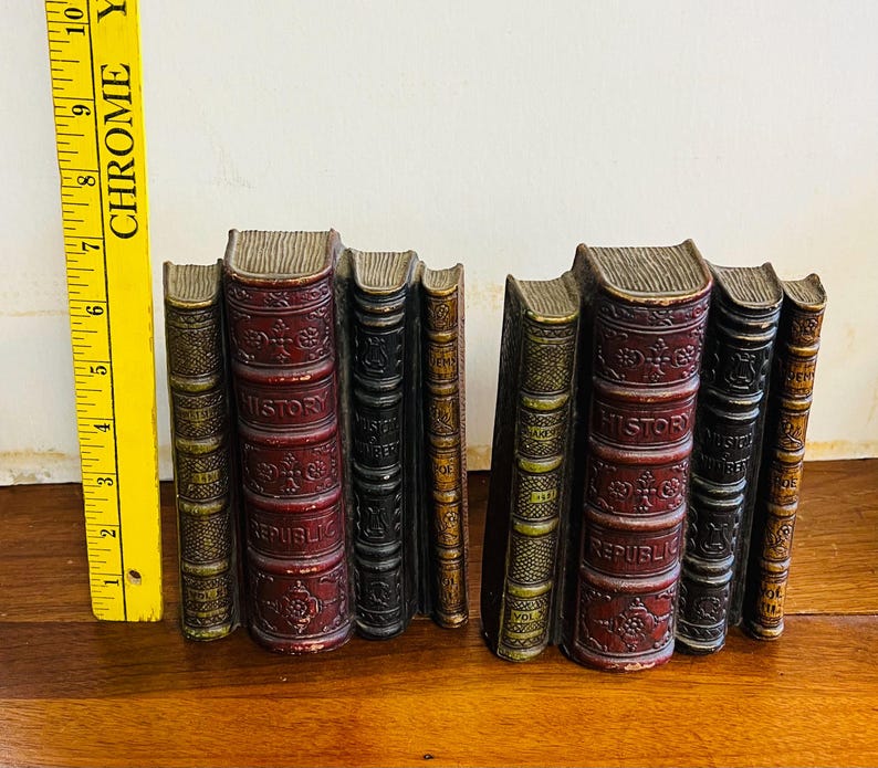 Vintage Syroco Bookends A Pair - Etsy