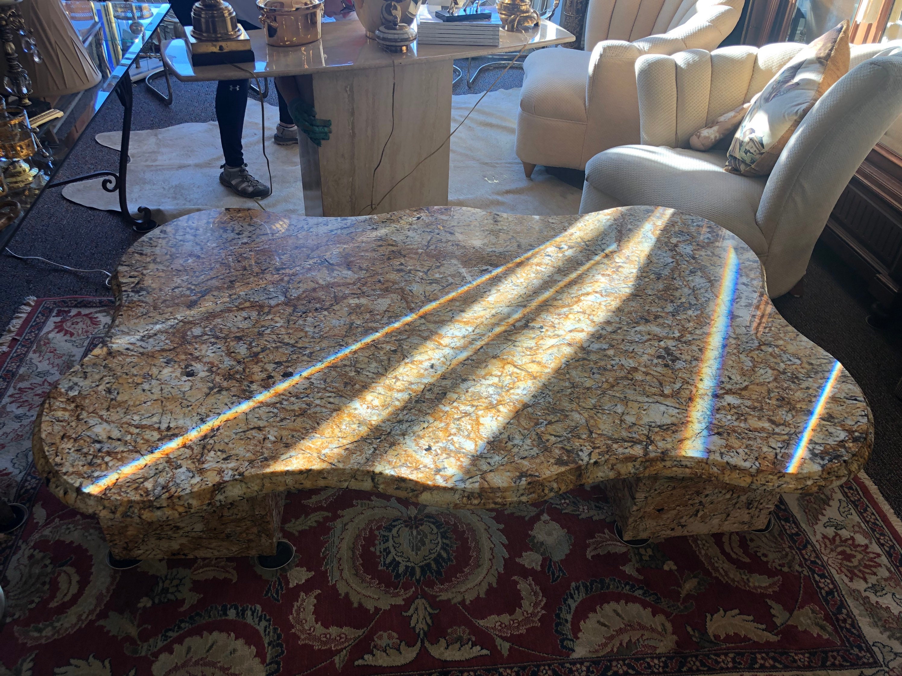 Massive Marble 3 Piece Post Modern Coffee Table - Etsy