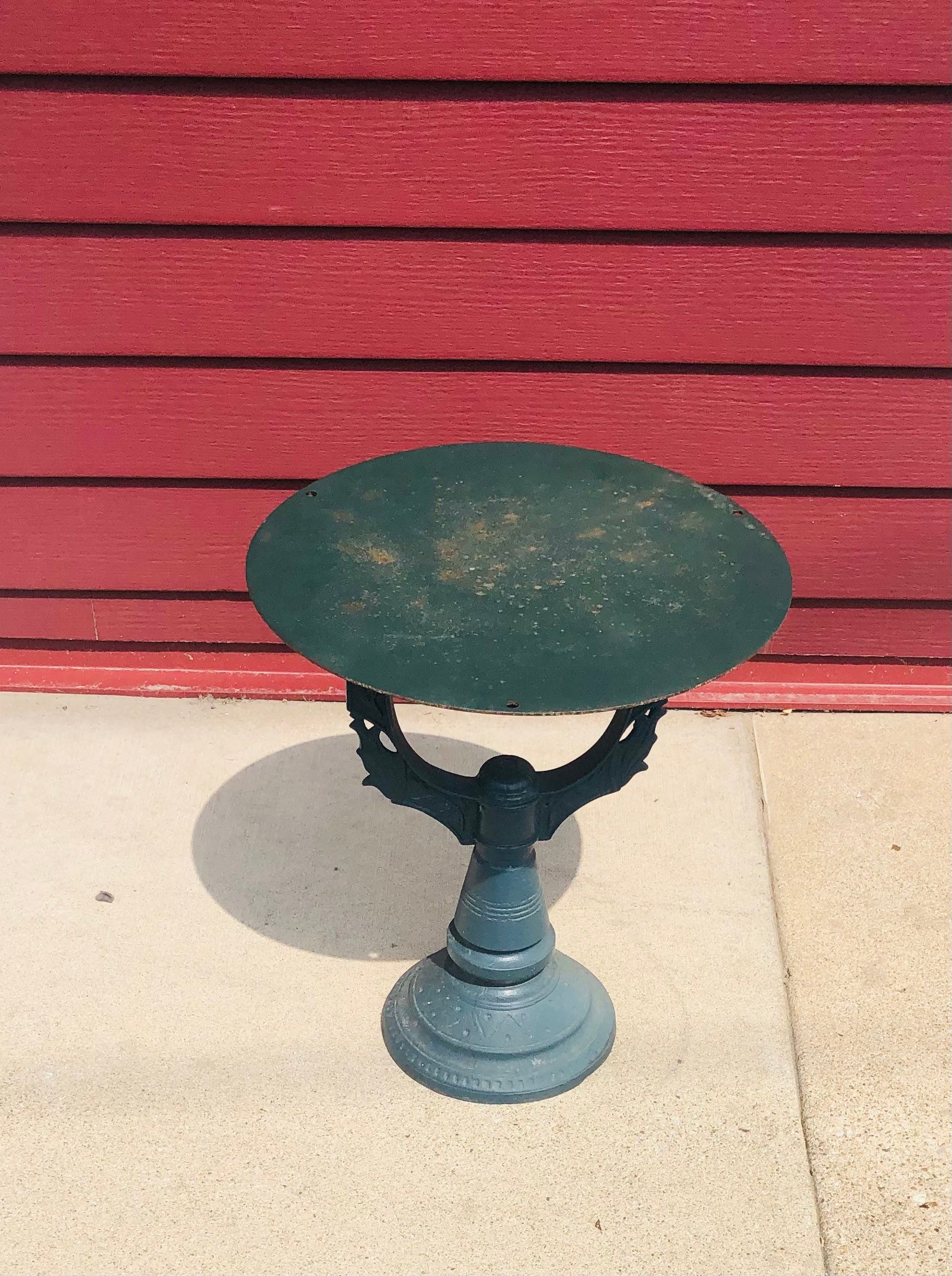 Antique Cast Iron Table From Sun Dial - Etsy
