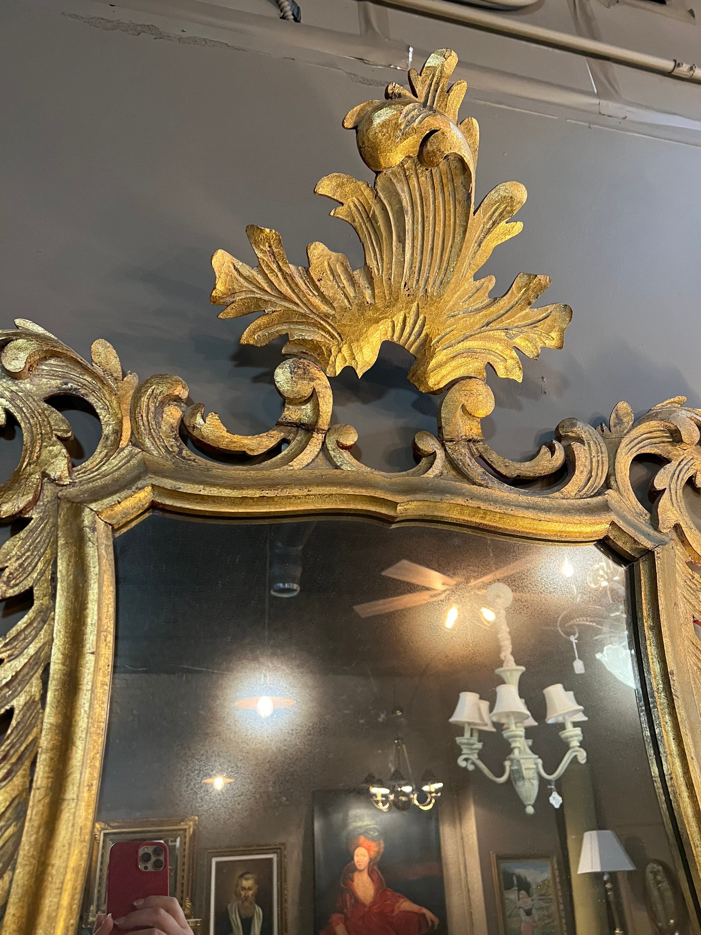 Antique Italian Gold Gilt Mirror - Etsy