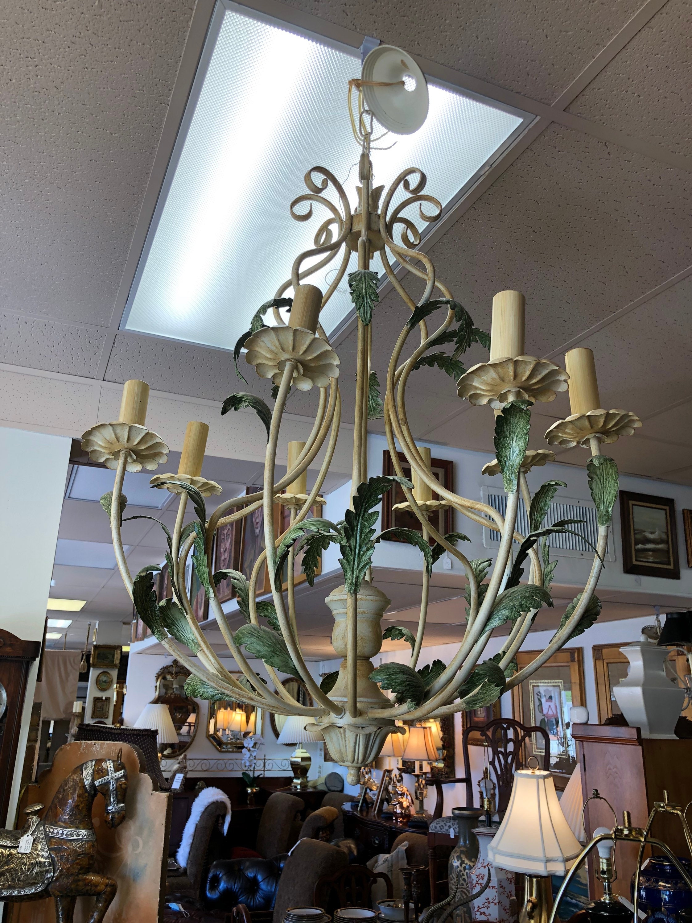Vintage Large Italian Chandelier - Etsy