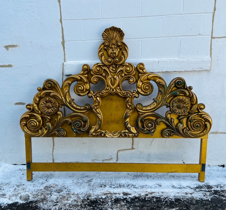 Vintage Italian Rococo Style King Headboard - Etsy
