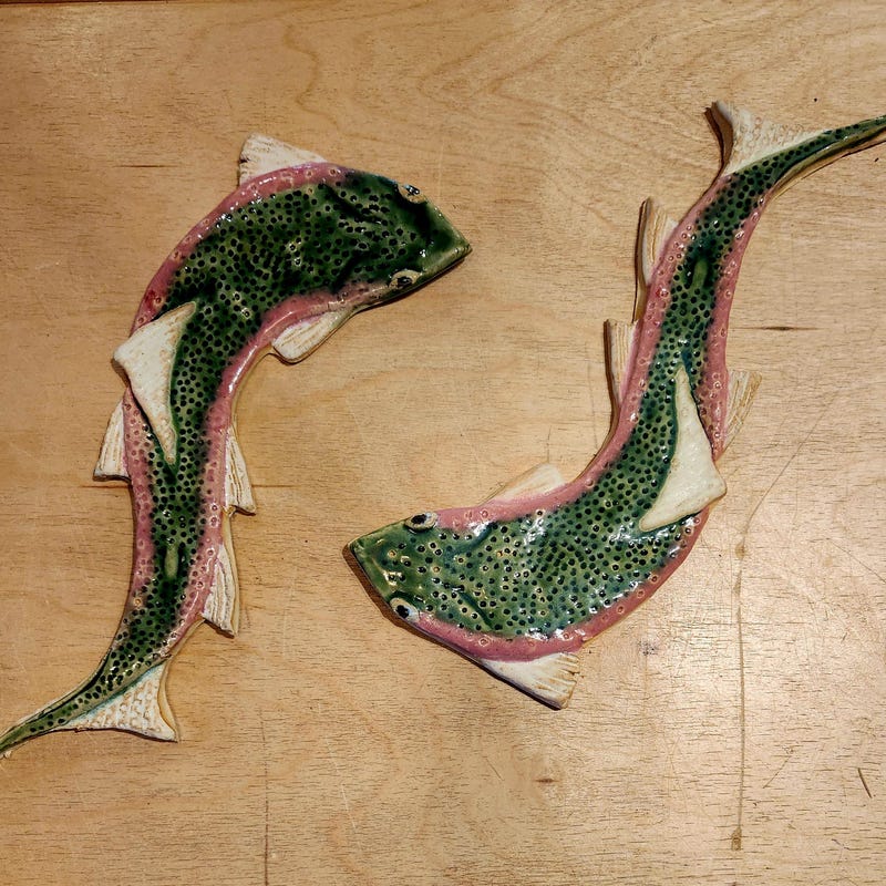 Trout Tiles - Etsy