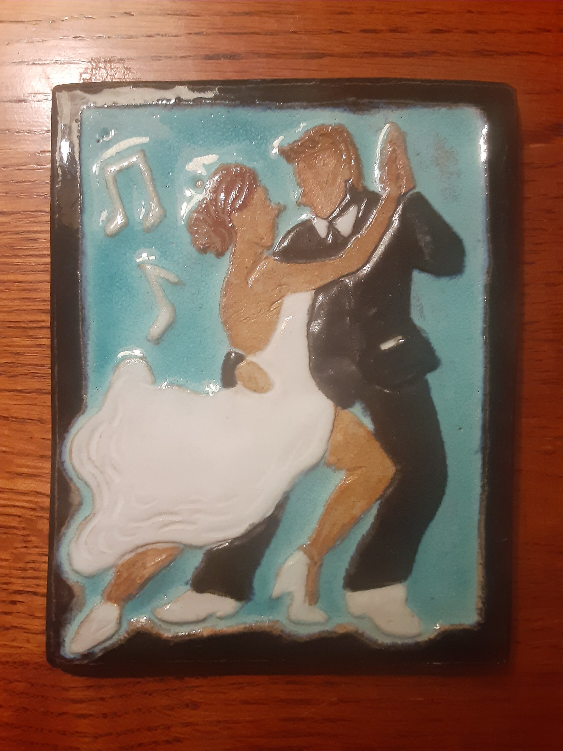 Ballroom Swing Dancers Ceramic Art Tile | Etsy