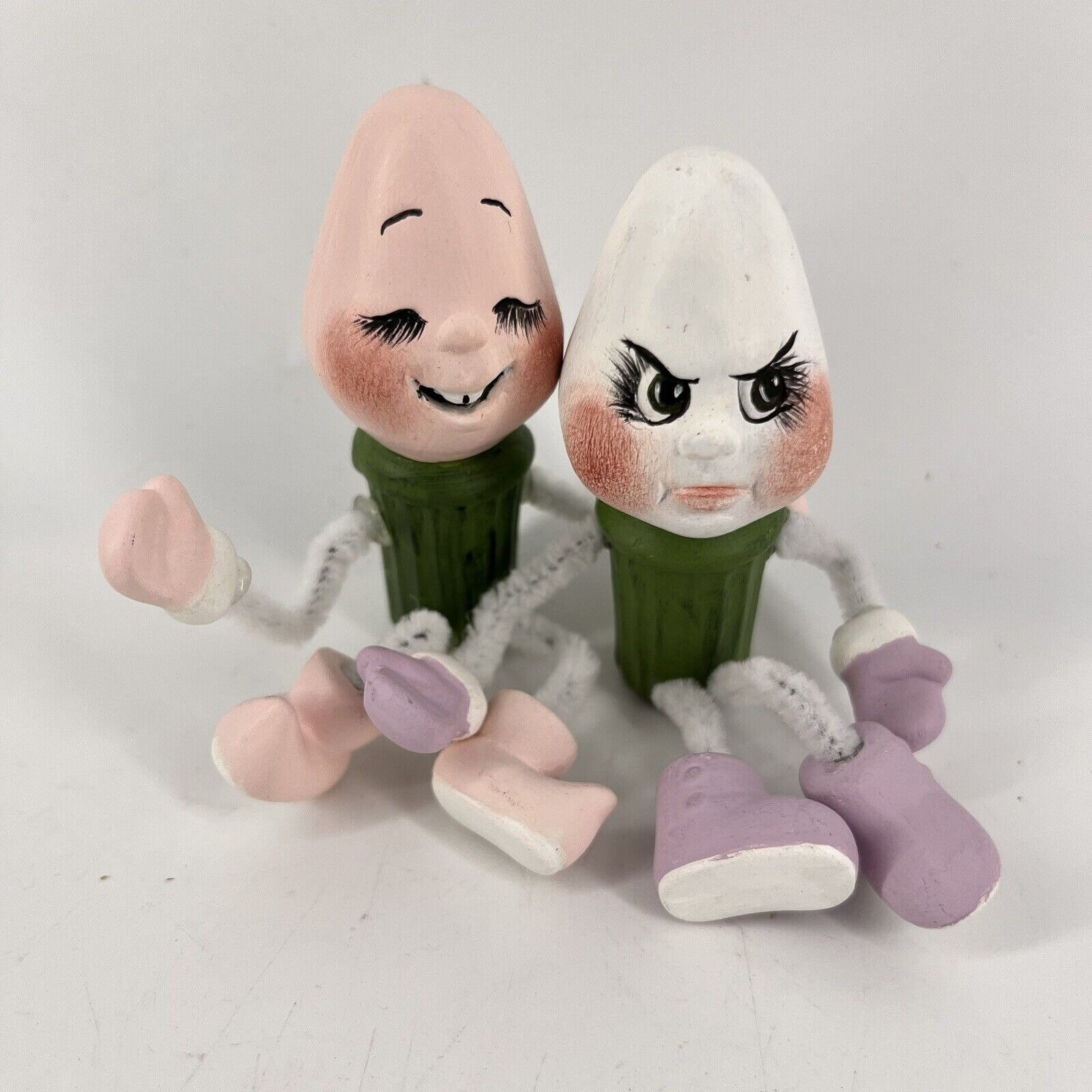 Vintage Anthropomorphic Ceramic Light Bulb Pipe Cleaner Egg - Etsy