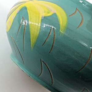 Wassi Jamaica Art Pottery Red Clay Lidded Trinket Dish Yellow Fish ...