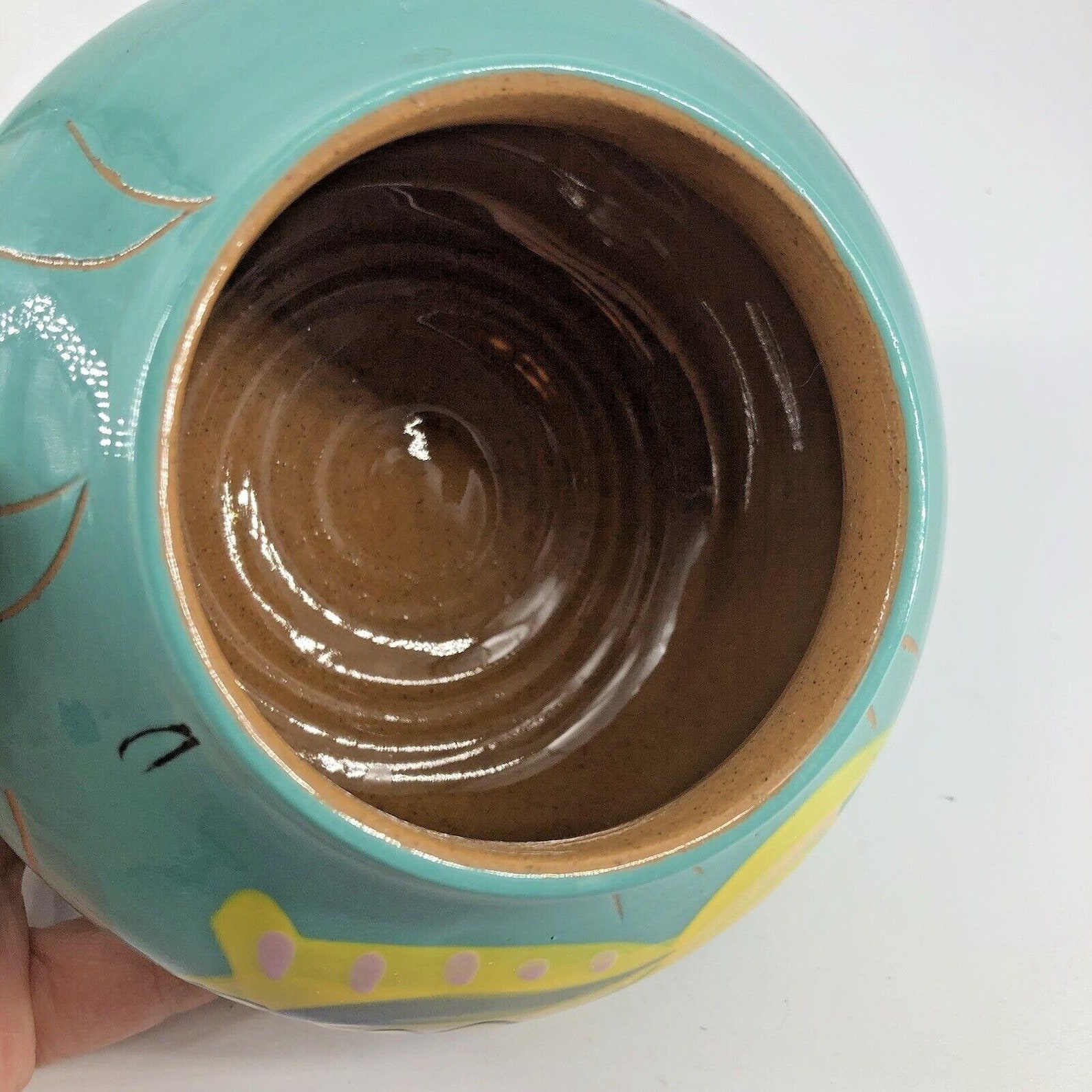 Wassi Jamaica Art Pottery Red Clay Lidded Trinket Dish Yellow Fish ...