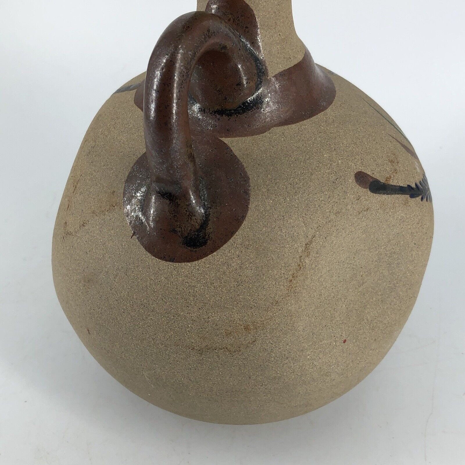 Vintage Tonala Mexican Folk Art Pottery Pitcher Decanter Shot Glass Owl ...