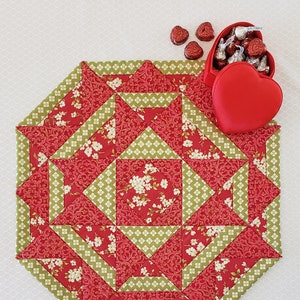 Quilted Octagon Table Topper PDF Quilt Pattern - Etsy