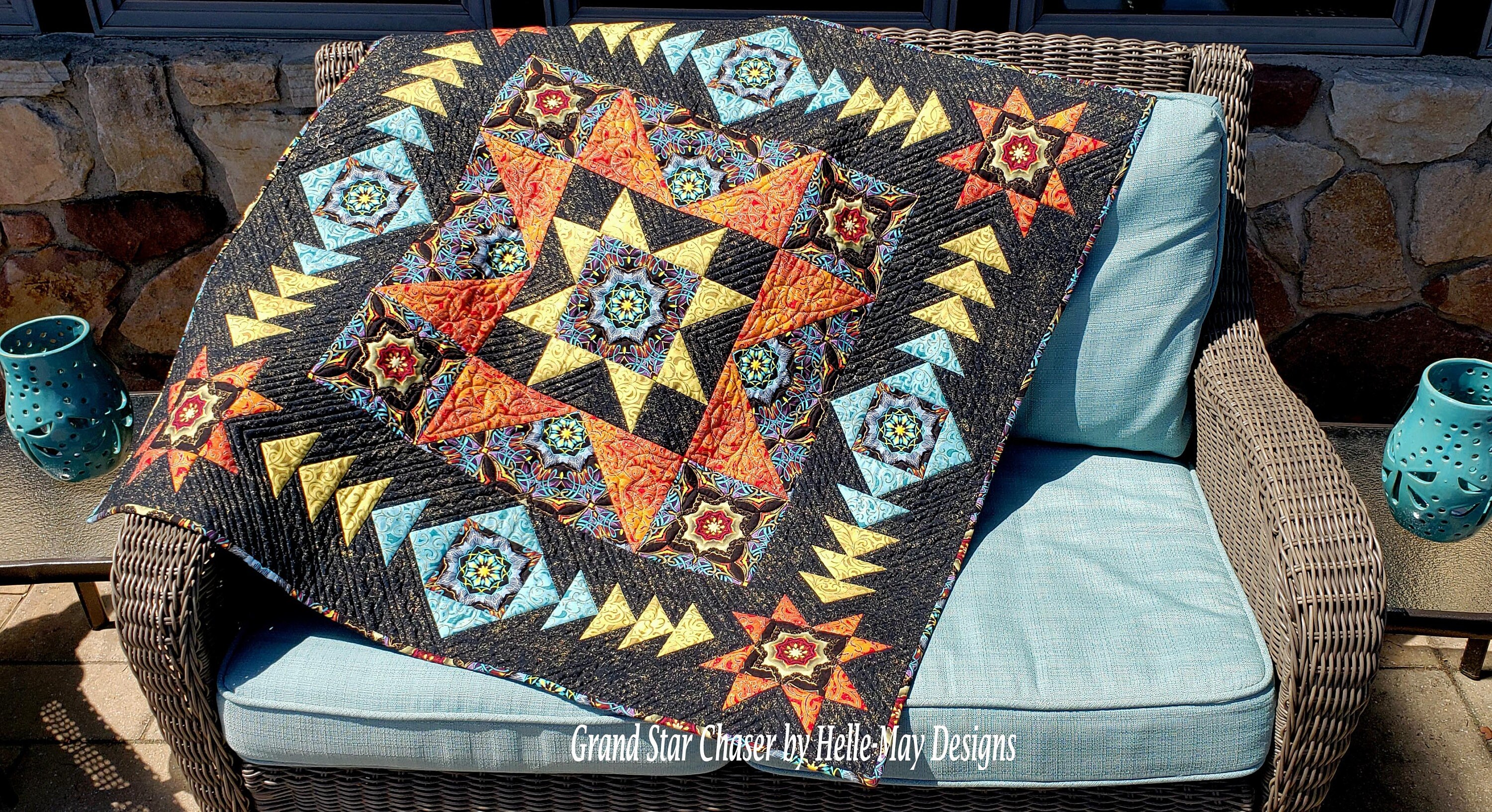 Fussy Cut Star Wall Quilt Pattern, PDF Digital Pattern, Grand Star ...