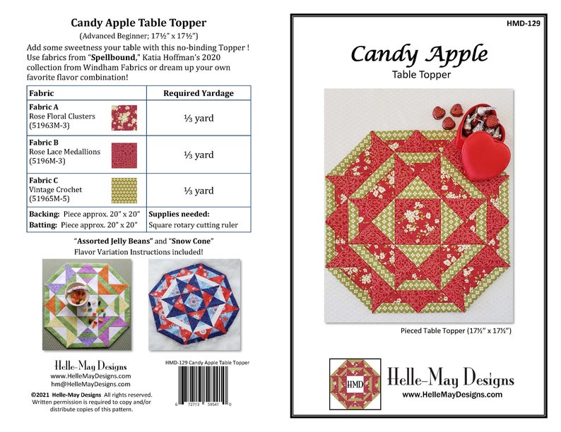 Octagon Table Topper PDF Digital Download Quilt Pattern - Etsy