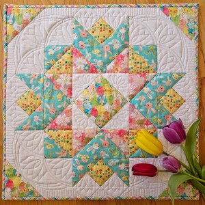 Christmas, Holiday, Square Table Topper, Wall Quilt, PDF Digital ...