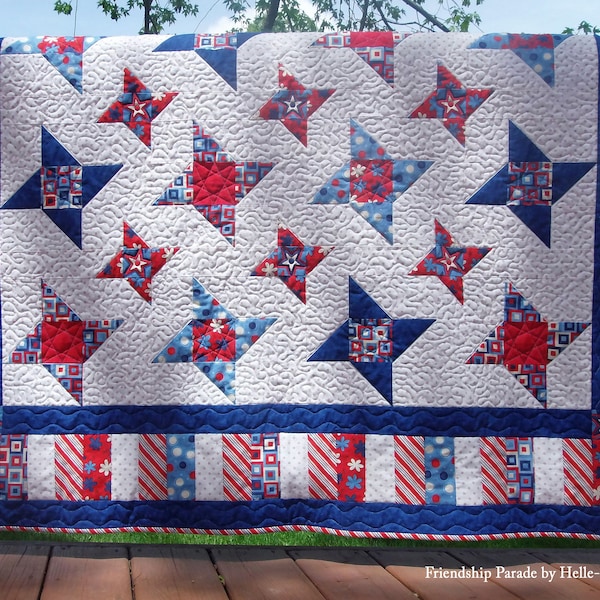 Red White Blue Quilt - Etsy