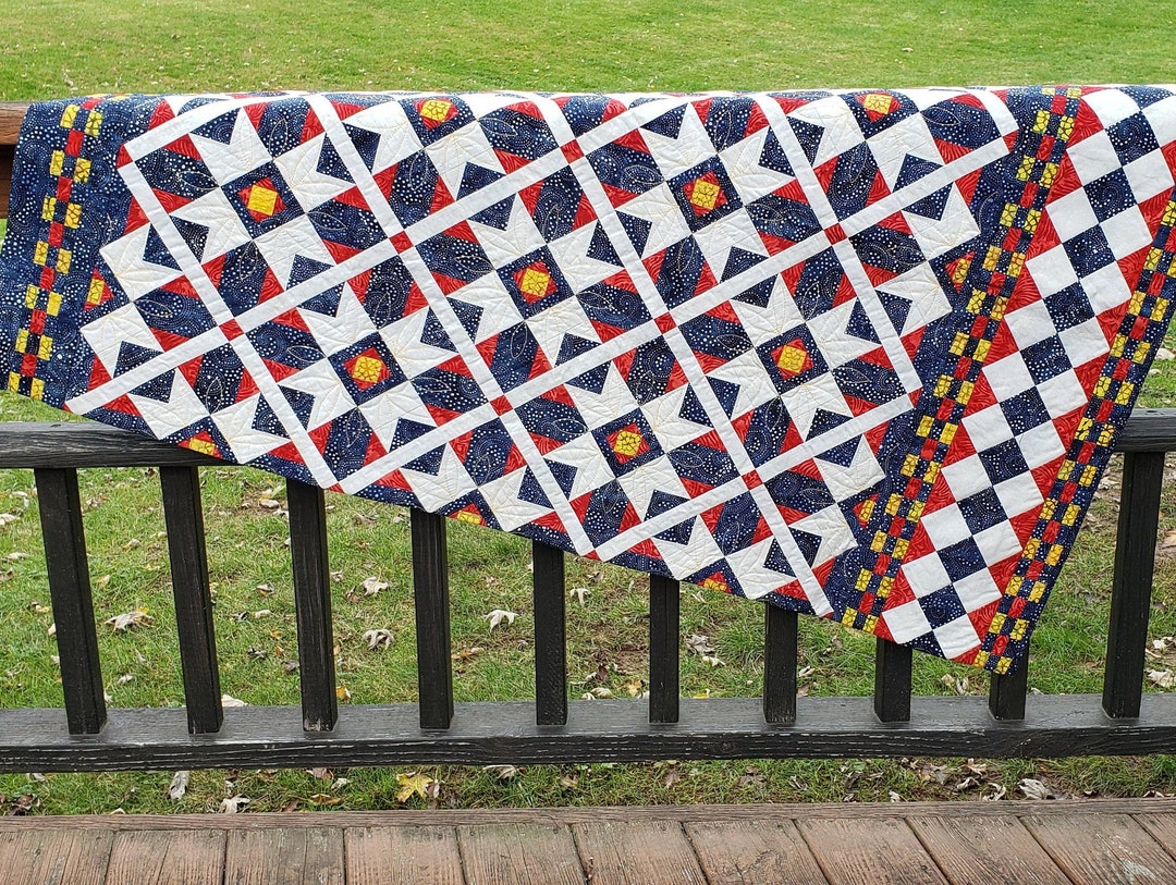 Scandinavian Style Quilt Pattern, Wall Quilt, PDF Pattern, Folk Dance ...