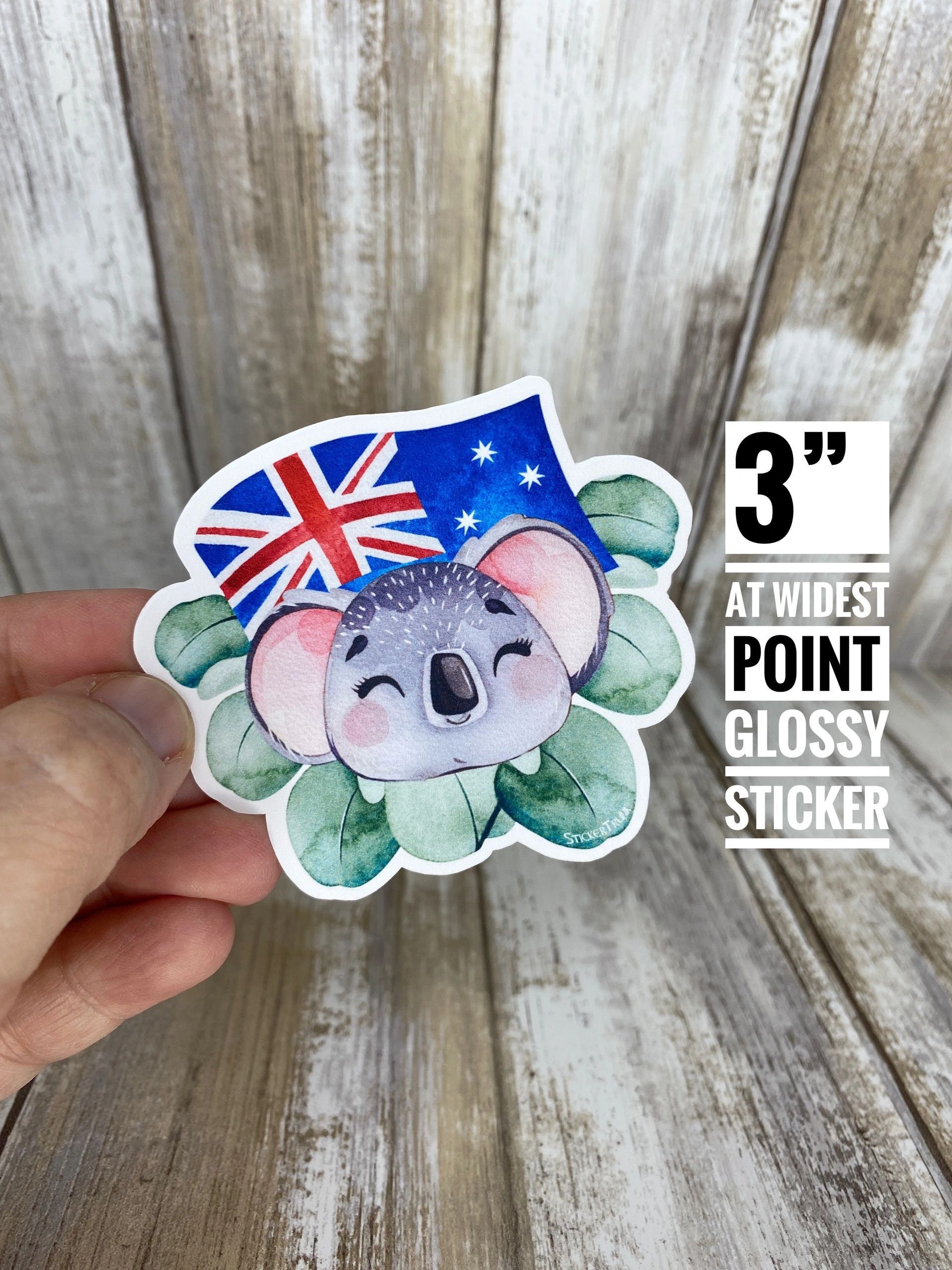 Australia Koala Sticker Save the Koalas Sticker Australia | Etsy
