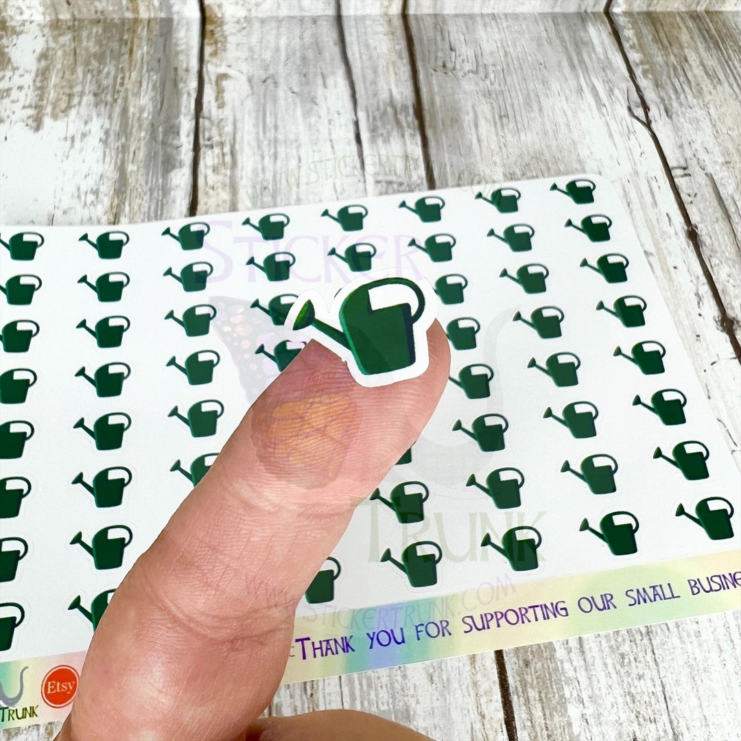 Plant Watering Planner Stickers, Plant Planner Stickers, Water Plants ...