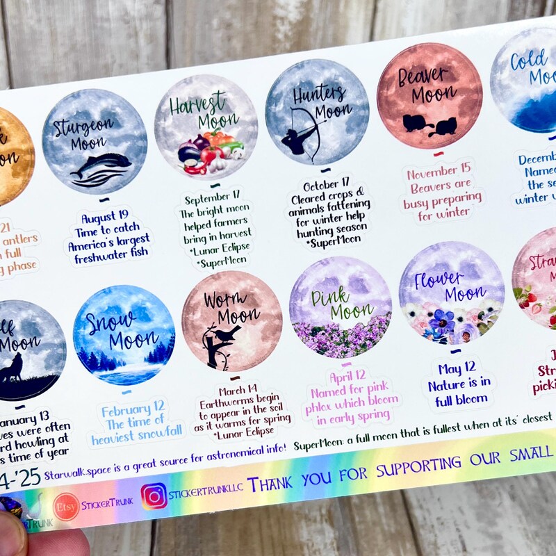 Moon Planner - Etsy