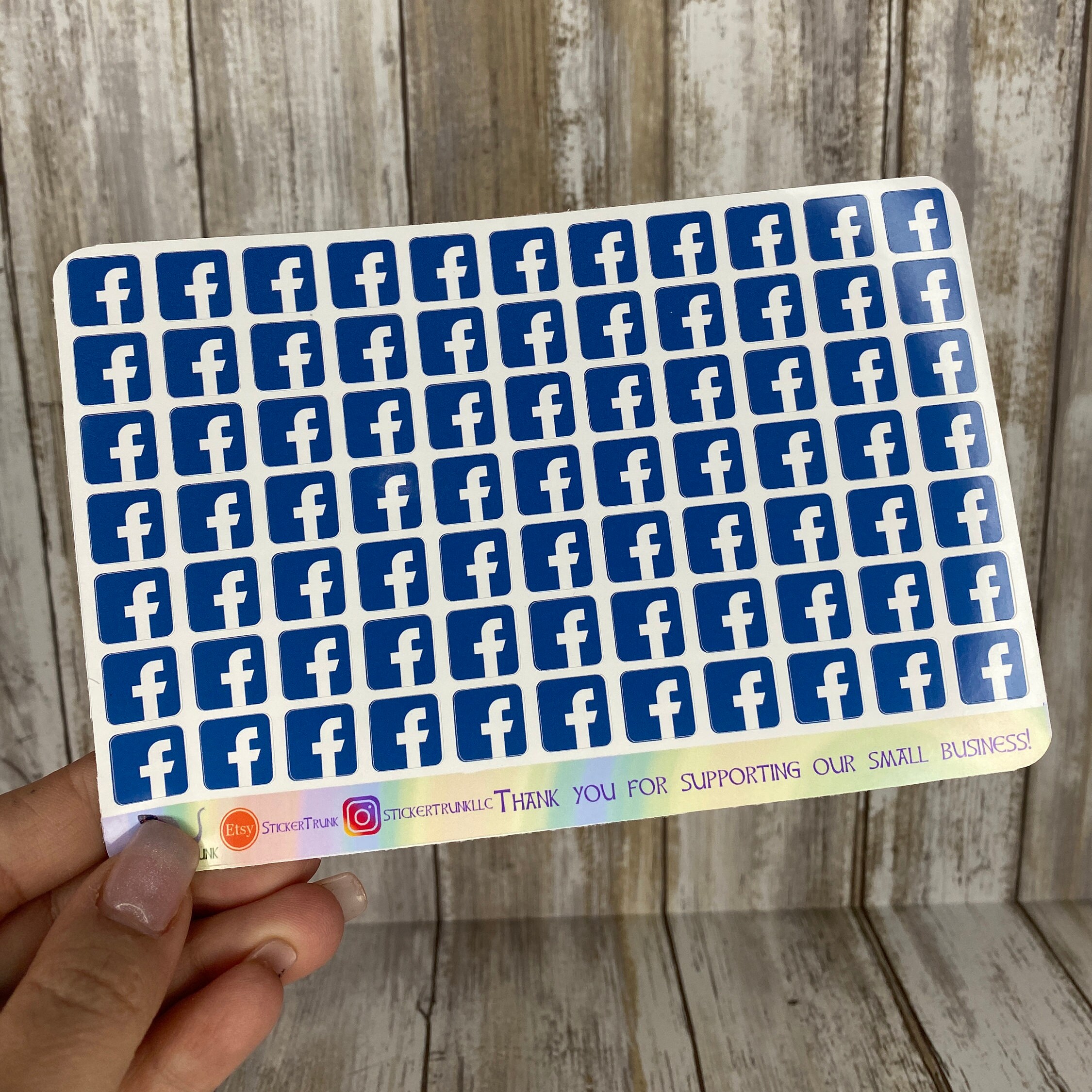 Social Media Planner Stickers Social Media Reminder Facebook | Etsy