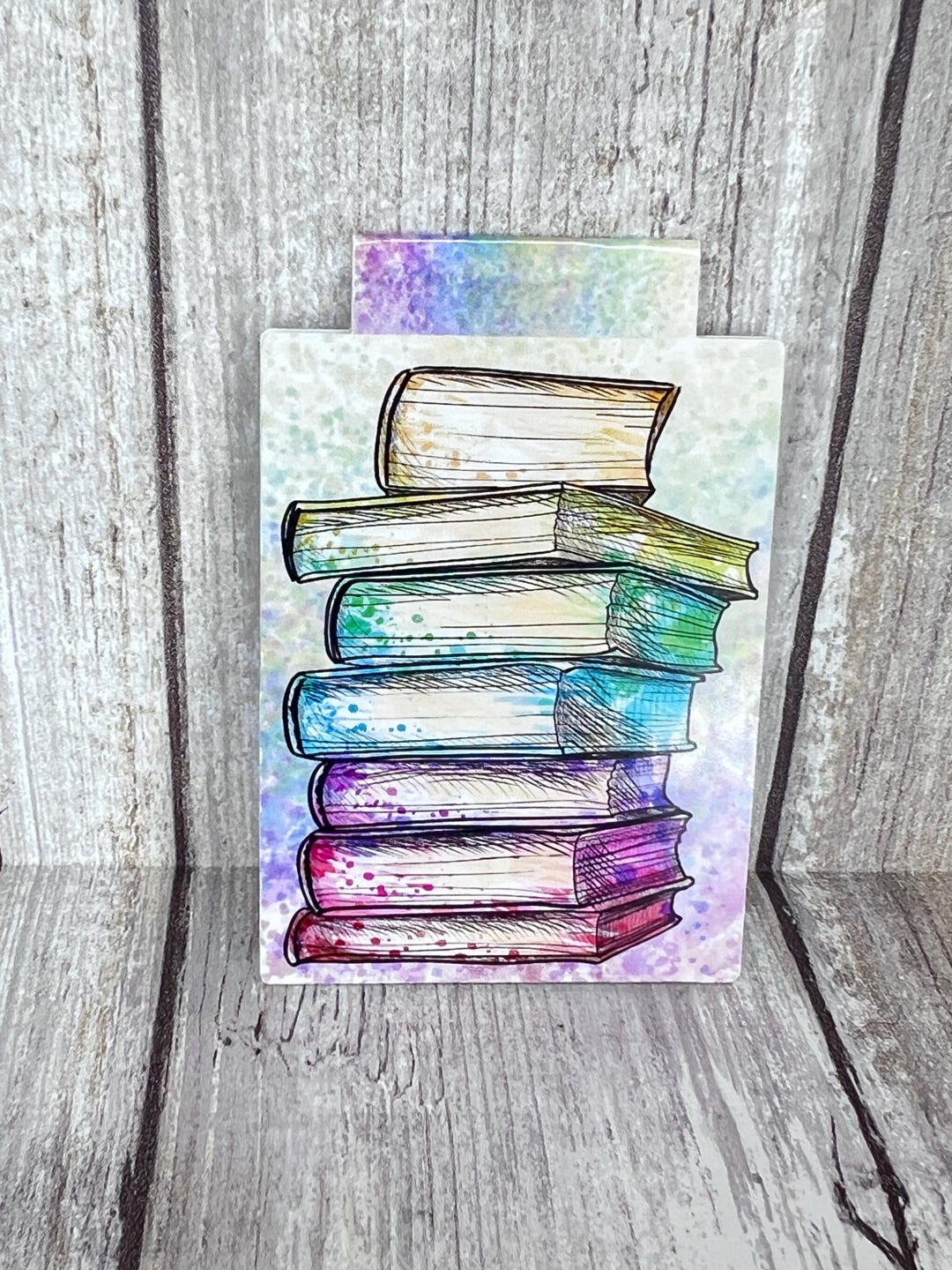 Book Stack Magnetic Bookmark, Colorful Bookmark, Magnetic Bookmark ...
