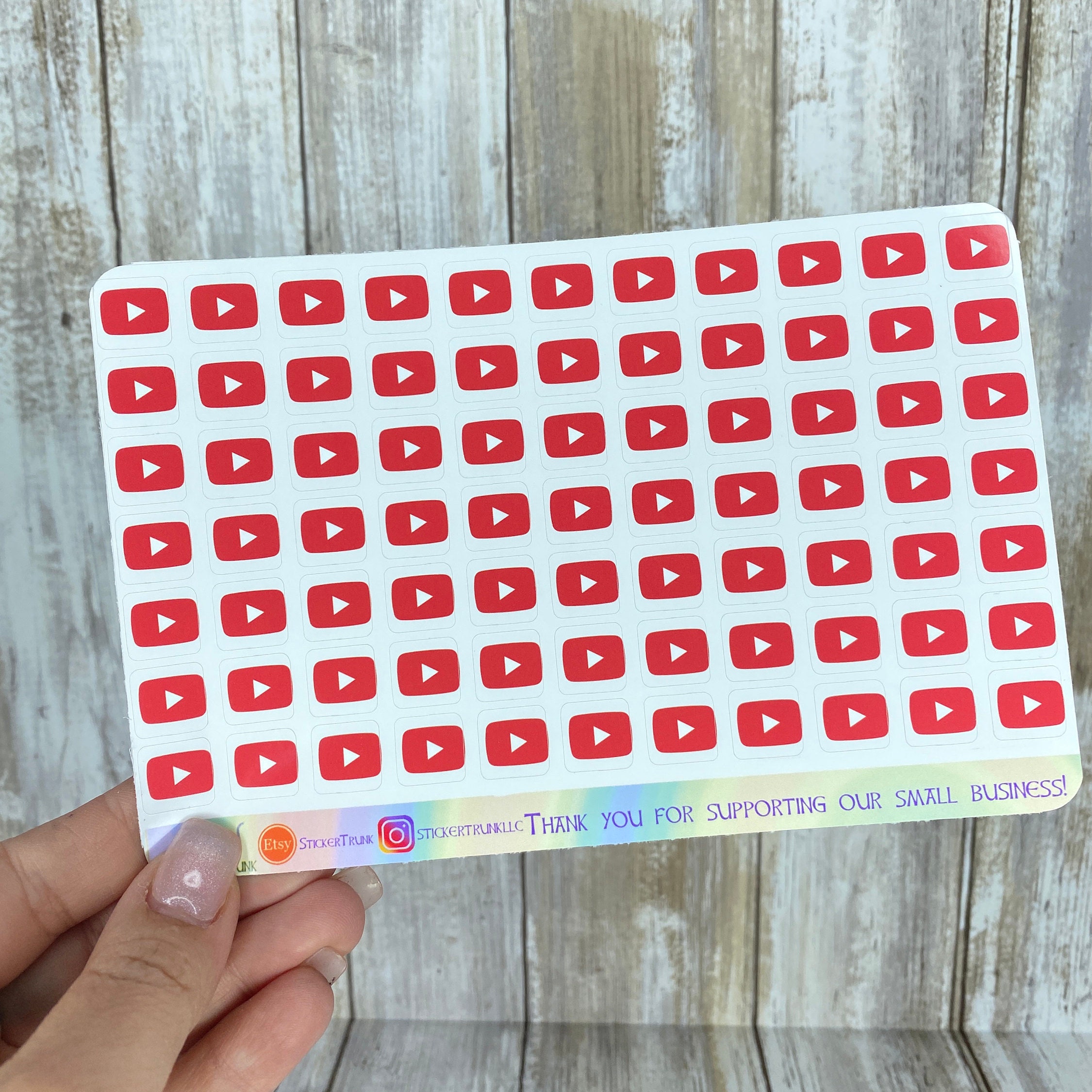 Social Media Planner Stickers Social Media Reminder Facebook | Etsy