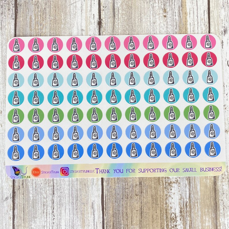 Nail Appointment Planner Stickers, Manicure Reminder Stickers - Etsy