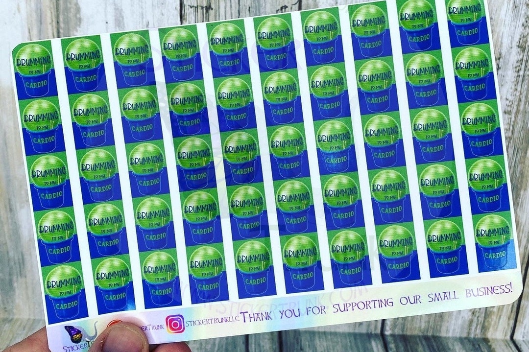 Cardio Drumming Planner Stickers, Drumming is My Cardio Stickers ...