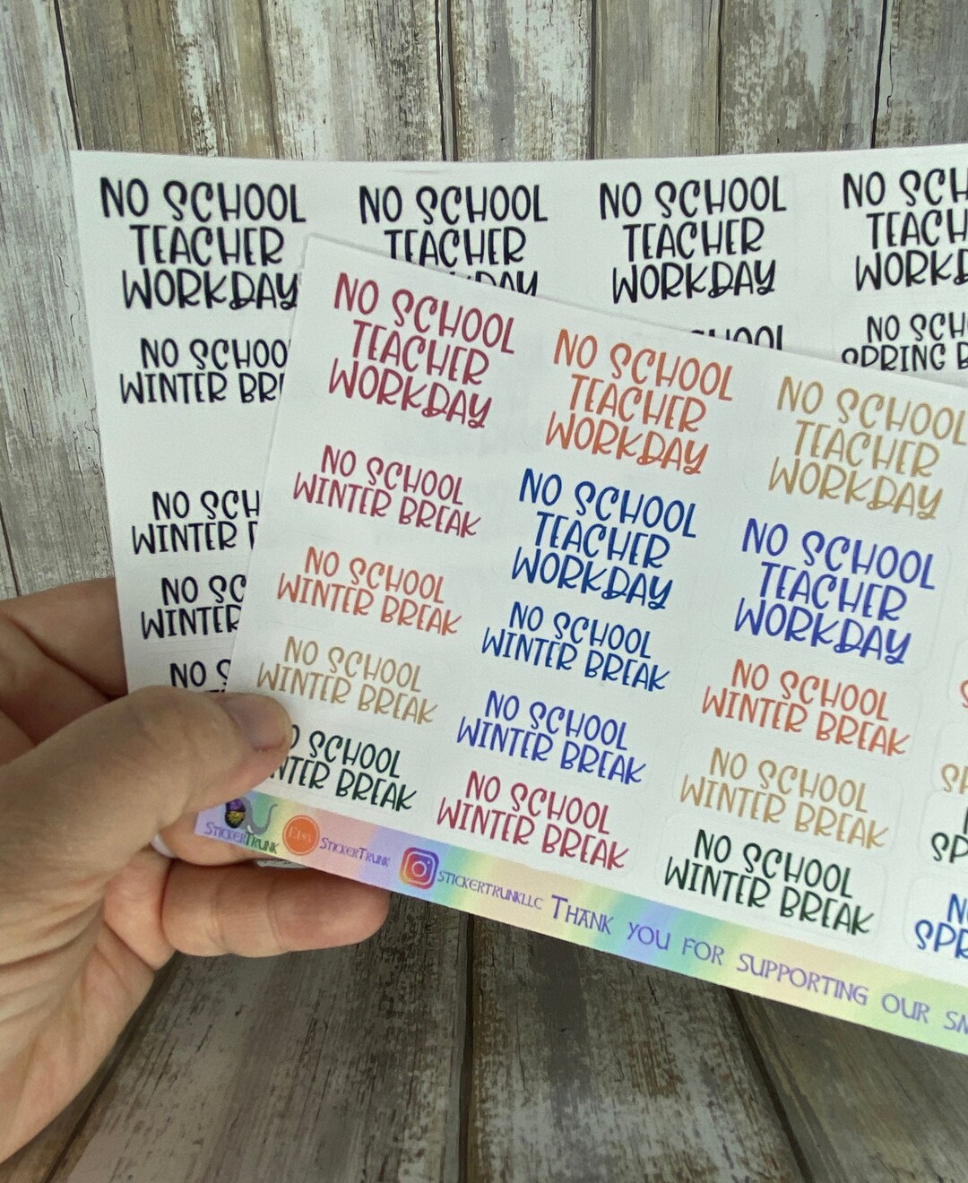 No School Planner Stickers, School Stickers, School Planner Stickers ...