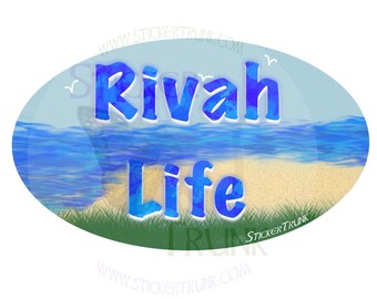 River Car Decal - Etsy