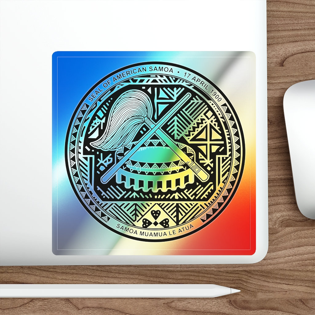 American Samoa Seal Holographic Sticker - Etsy
