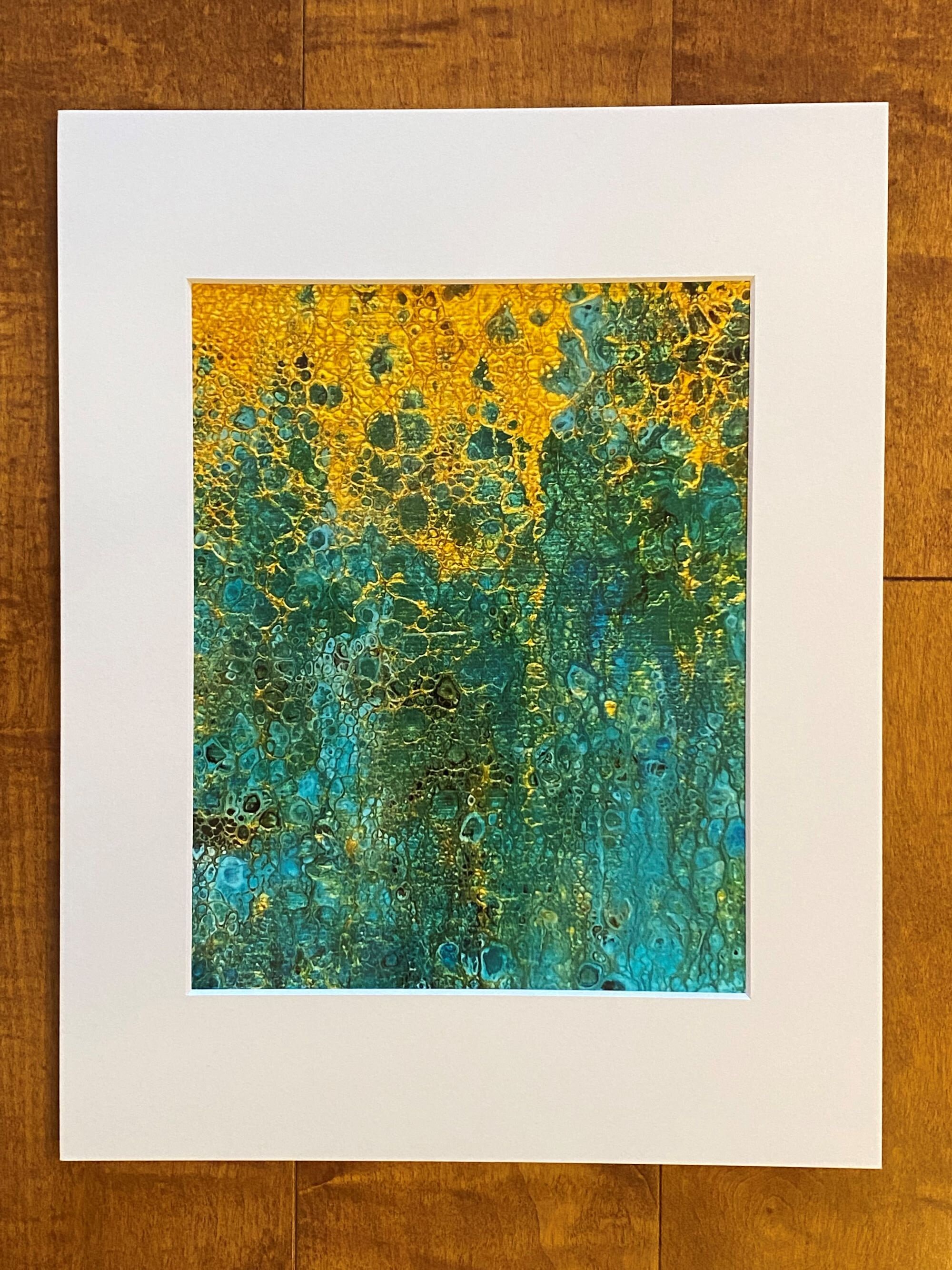 Perceptive Art Print, Abstract Acrylic Pour Painting, Fluid Art, 8X10 ...